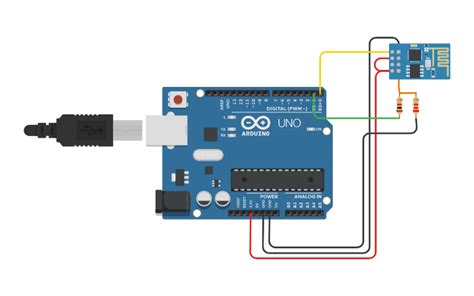 Circuit Design Moduleesp8266 Tinkercad