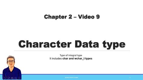 Character Data Type Char Wchart In C11 C Tutorial For Beginners With Live Coding