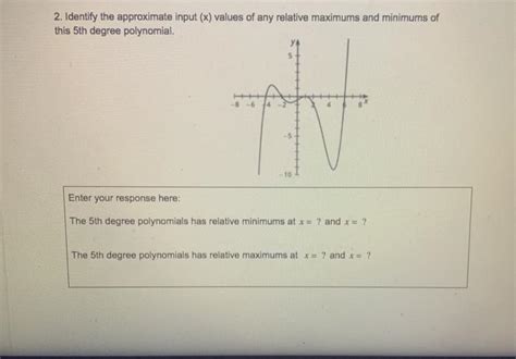 solved 2 identify the approximate input x values of any