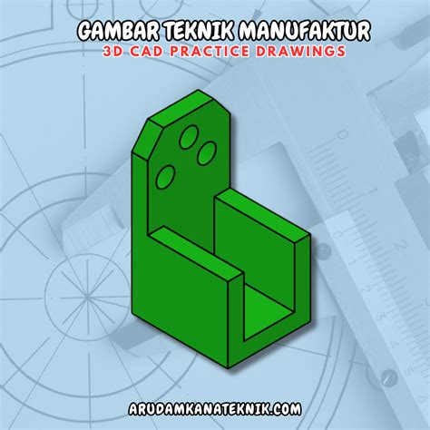 3d Cad Practice Drawings Inventor 2023 14 Arudam Kana Teknik