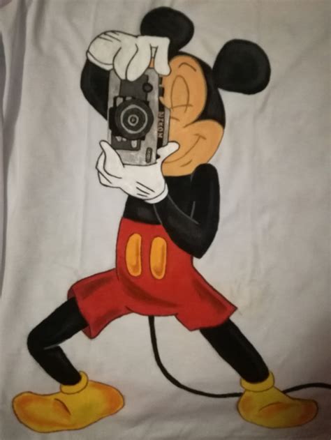 Рисувана тениска анимационни герои Handmasters Bg