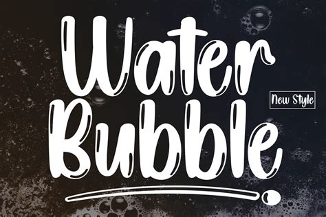 Water Bubble Regular Premium Font