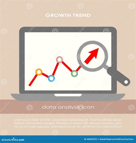 Data Analysis Poster Stock Vector Illustration Of Button