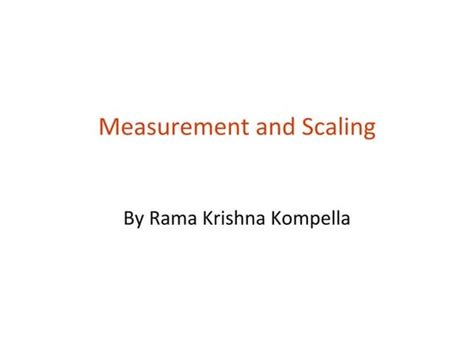 Comparative And Non Comparative Scaling Techniques Docx
