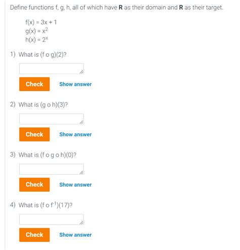 Solved Define Functions F G H All Of Which Have R As Their Chegg