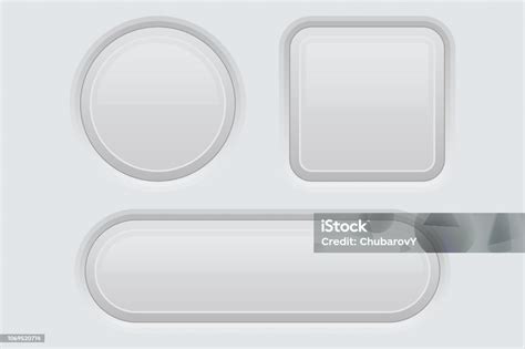 設置白色 Web 介面按鈕3d 圖示向量圖形及更多一組物體圖片 一組物體 互聯網 圓形 Istock