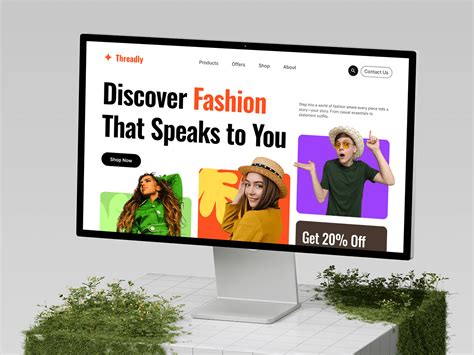 Clothing Ecommerce Landing Page UI UX Design Behance