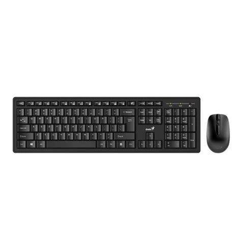 Genius Wireless Keyboardandmouse คีย์บอร์ดและเมาส์ไร้สาย Km 8200 Black