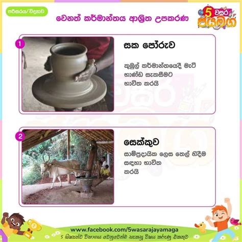 Resakya Educational Group 5 ශ්‍රේණිය කර්මාන්ත ආශ්‍රිත උපකරණ