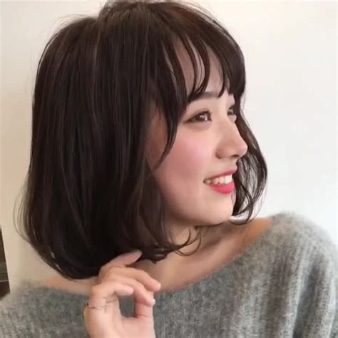 ストレートの黒髪ボブで、もっと艶っぽく♡ 【hair】