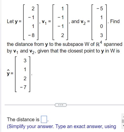 Solved Let Mathbf Y Left Begin Array R 2 1
