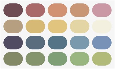 Premium Vector Set Of Colour Palette