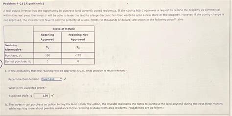 solved problem 4 21 algorithmic a real estate investor