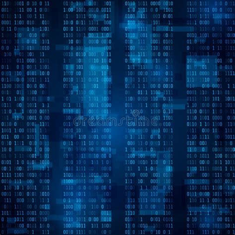 Binary Computer Code Digital Data View Technology Background Design