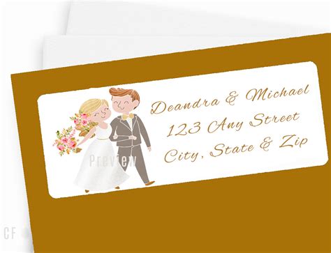 Wedding Return Labels 60 Photos