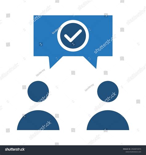 Effective Communication Icon Line Vector Illustration Stock Vector