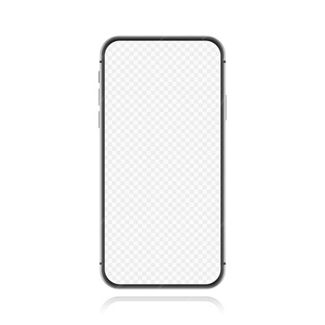 스마트 폰 빈 화면 전화 모형 프리젠 테이션 Ui 디자인 인터페이스를위한 인포 그래픽 템플릿입니다 삽화 프리미엄 벡터