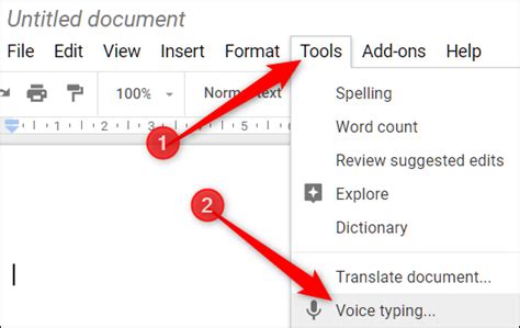 How To Use Voice Typing In Google Docs