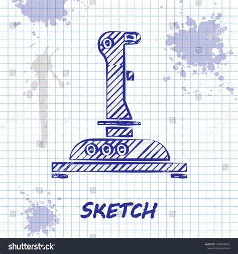 Sketch Line Joystick Arcade Machine Icon Stock Vector Royalty Free 1609008976 Shutterstock