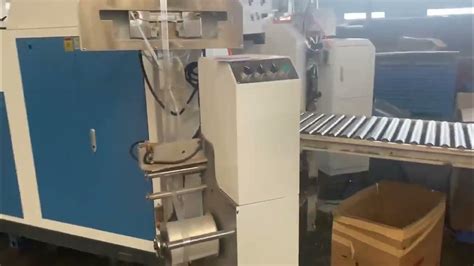 큰 사이즈 골판지 접착 후 자동 벤딩 작업 동영상 Youtube