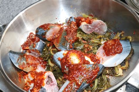 [시래기요리]시래기 고등어조림 만들기