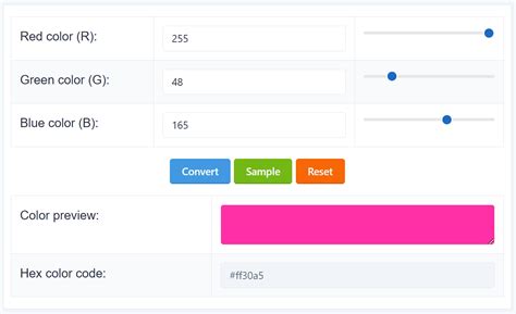 RGB To HEX Converter Tooziz