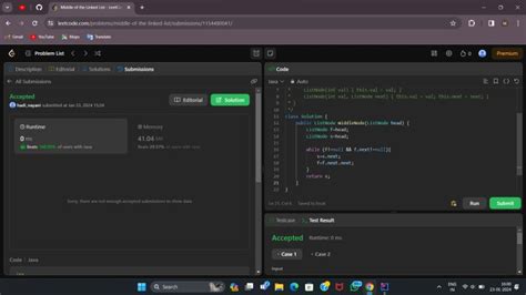 Hey Linkedin Members Recently I Have Solved Java Questions On Finding The Middle Of A Linked