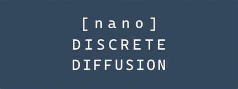 github flukeskywalker nanodd simple scalable discrete diffusion for