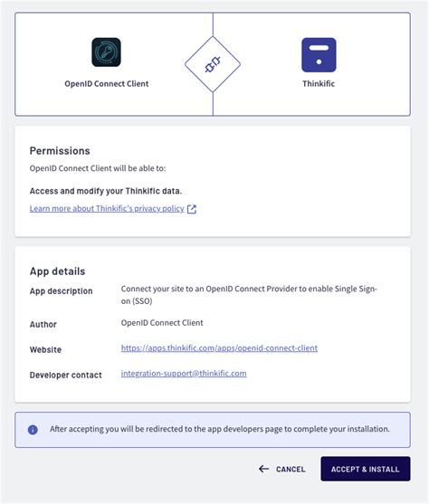 OpenID Connect SSO Thinkific