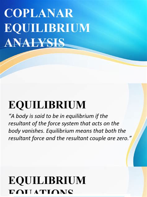 Coplanar Equilibrium Analysis Single And Composite Bodies Download Free Pdf Force Equations