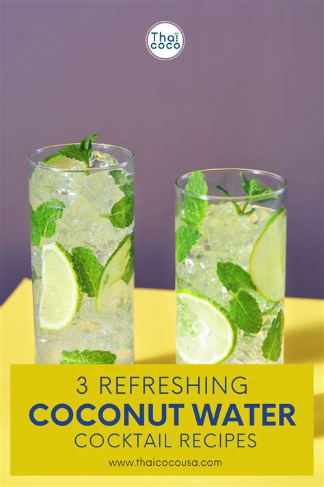 Coconut Water Cocktail Recipes