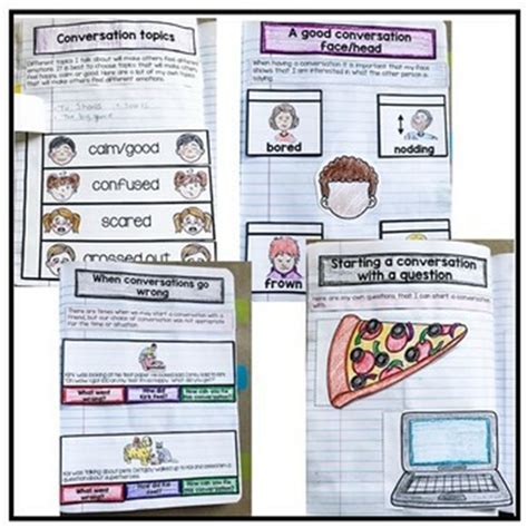 Social Skills And Conversation Interactive Notebook Pragmatic Activities Made By Teachers