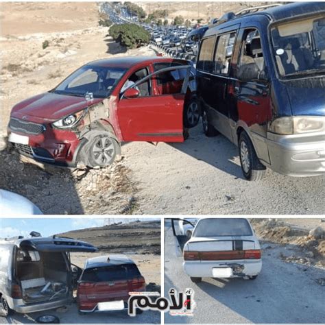 صحيفه الامم اليوميه ازدحام مروري خانق في شارع الأردن اثر تصادم 3 مركبات