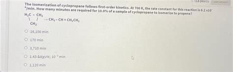 Solved Help Urgent Pleasethe Isomerization Of