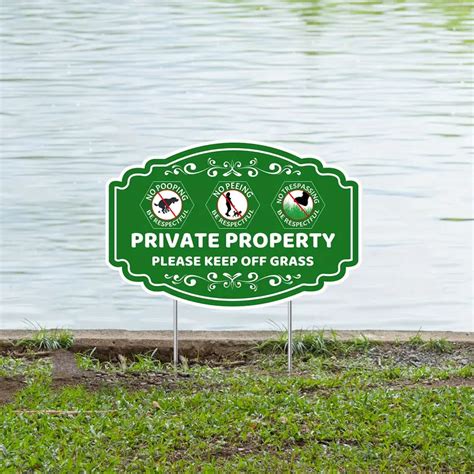 개똥 금지 정원 표지판 세트 정원 및 잔디에 완벽 친구와 가족을 위한 이상적인 크리스마스 또는 추수감사절 Temu Republic Of Korea