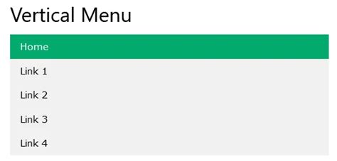 How To Create Vertical Menu With CSS