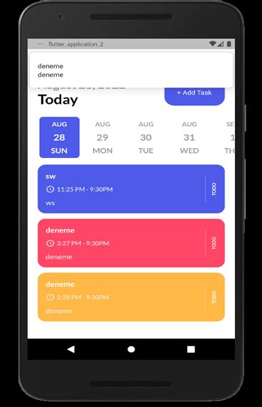 GitHub ElifSena Cal Flutter ToDoApp