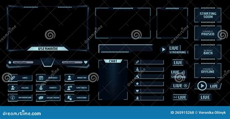 Red Stream Overlay Theme Webcam Border Game Screen Template And Donation Panel Stream Is