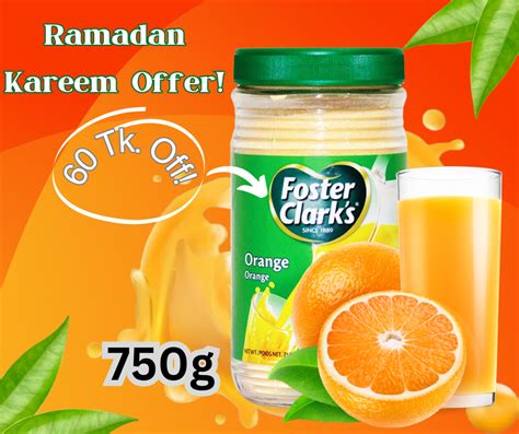 Foster Clarks Instant Drink Orange 750g Jar Aamader Bazar
