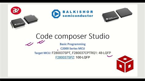 002 C2000 Microcontroller Gpio Pin Mapping F280037 48lqfp Ccs Youtube