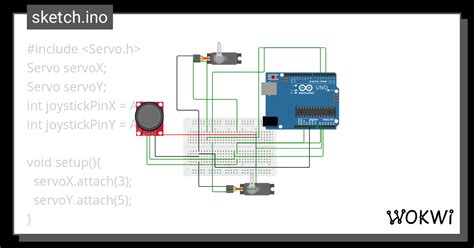 Servo And Joy Stick Wokwi Esp32 Stm32 Arduino Simulator