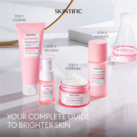 Official 4pcs Skincare Set Skintific Brightening Packet Advanced
