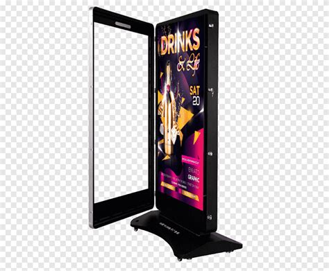 Led 디스플레이 디스플레이 장치 발광 다이오드 디스플레이 광고 폴라로이드 벽 디스플레이 금속 가제트 전자 제품 Png Pngegg
