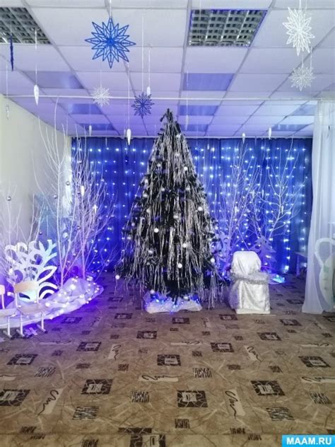 Новогоднее оформление зала Воспитателям детских садов школьным учителям и педагогам Маам ру
