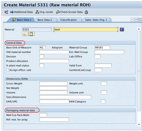 Sap Mm Create Material Master Record Material Codes In Sap