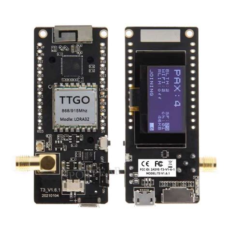 Ttgo Lora32 V2116 Esp32 Lora Oled 096 Inch Paxcounterdisaster