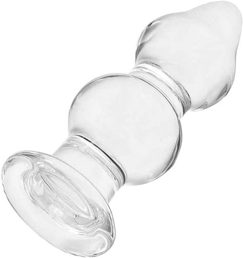 Clear Glass Anal Plug G Spot Massager Crystal Butt Plug Expander Anal Sex Toys For Couples