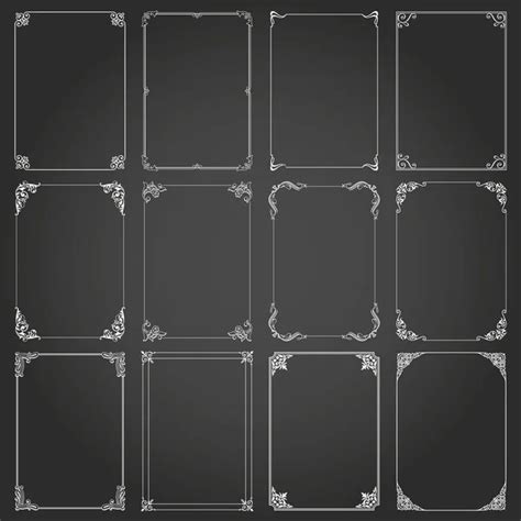 Frames Decorative Rectangle And Borders Set Stock Vector Image By ©mariabo2015 336835816