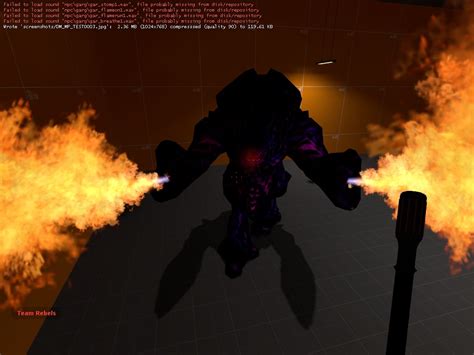Garg Flamethrower Particle Test Image The Fallen Warriors Mod For
