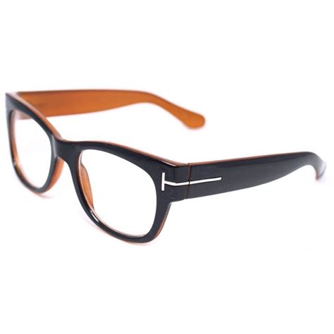Oversized Square Thick Horn Rimmed Clear Lens Eye Glasses Frame Non
